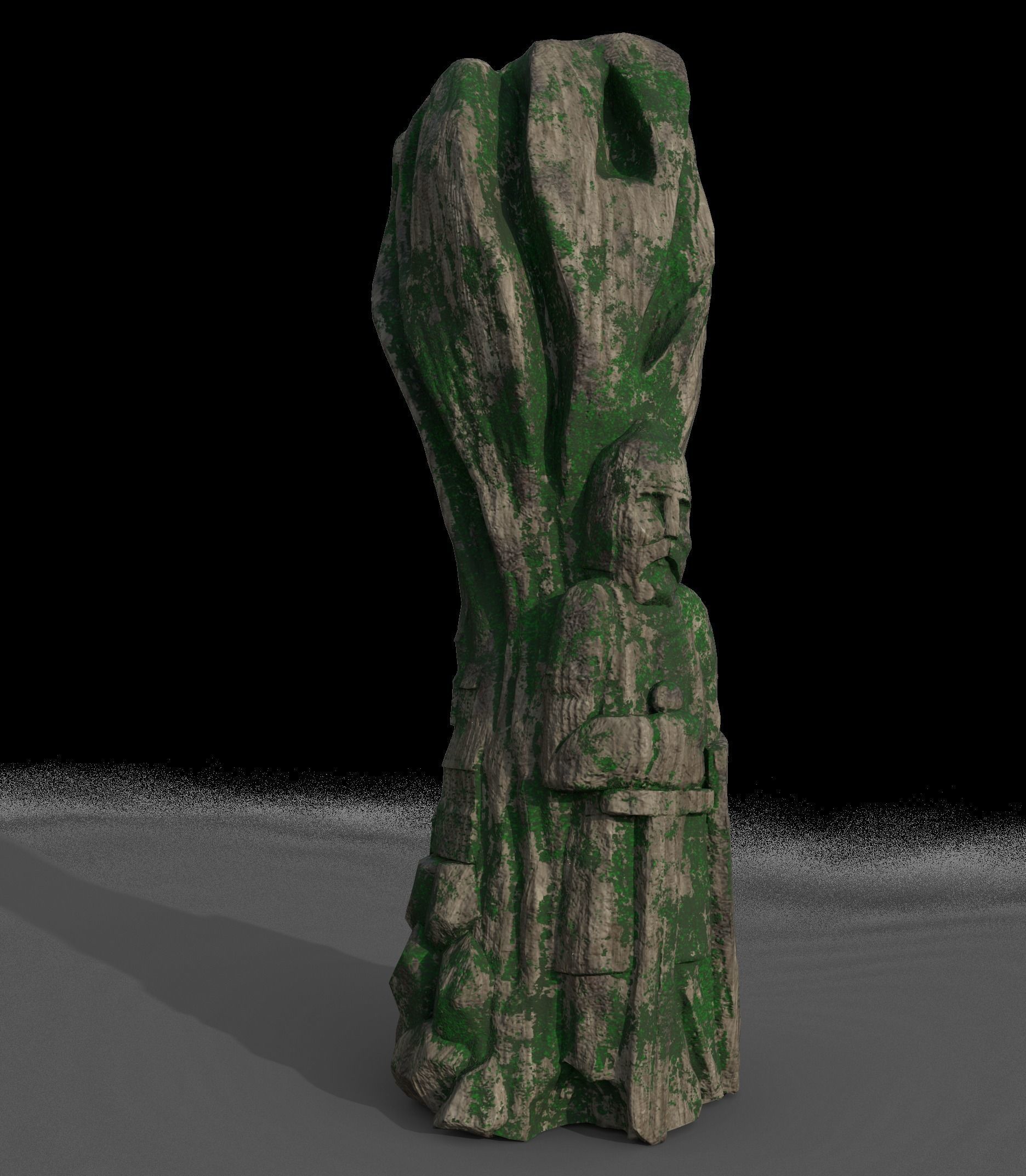 3D model Old Russian pagan idol PBR low-poly game ready VR / AR / low ...