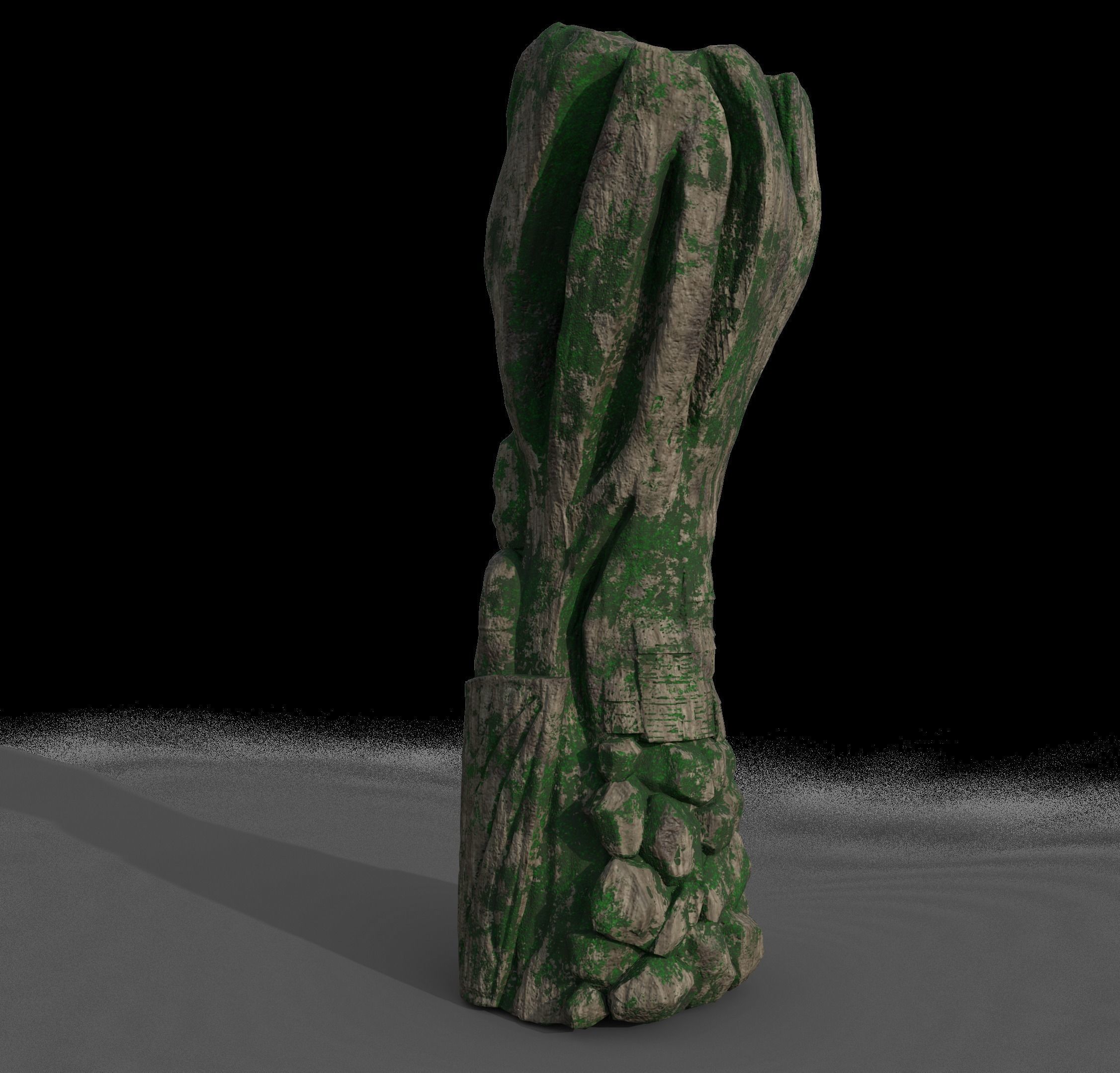 3D model Old Russian pagan idol PBR low-poly game ready VR / AR / low ...