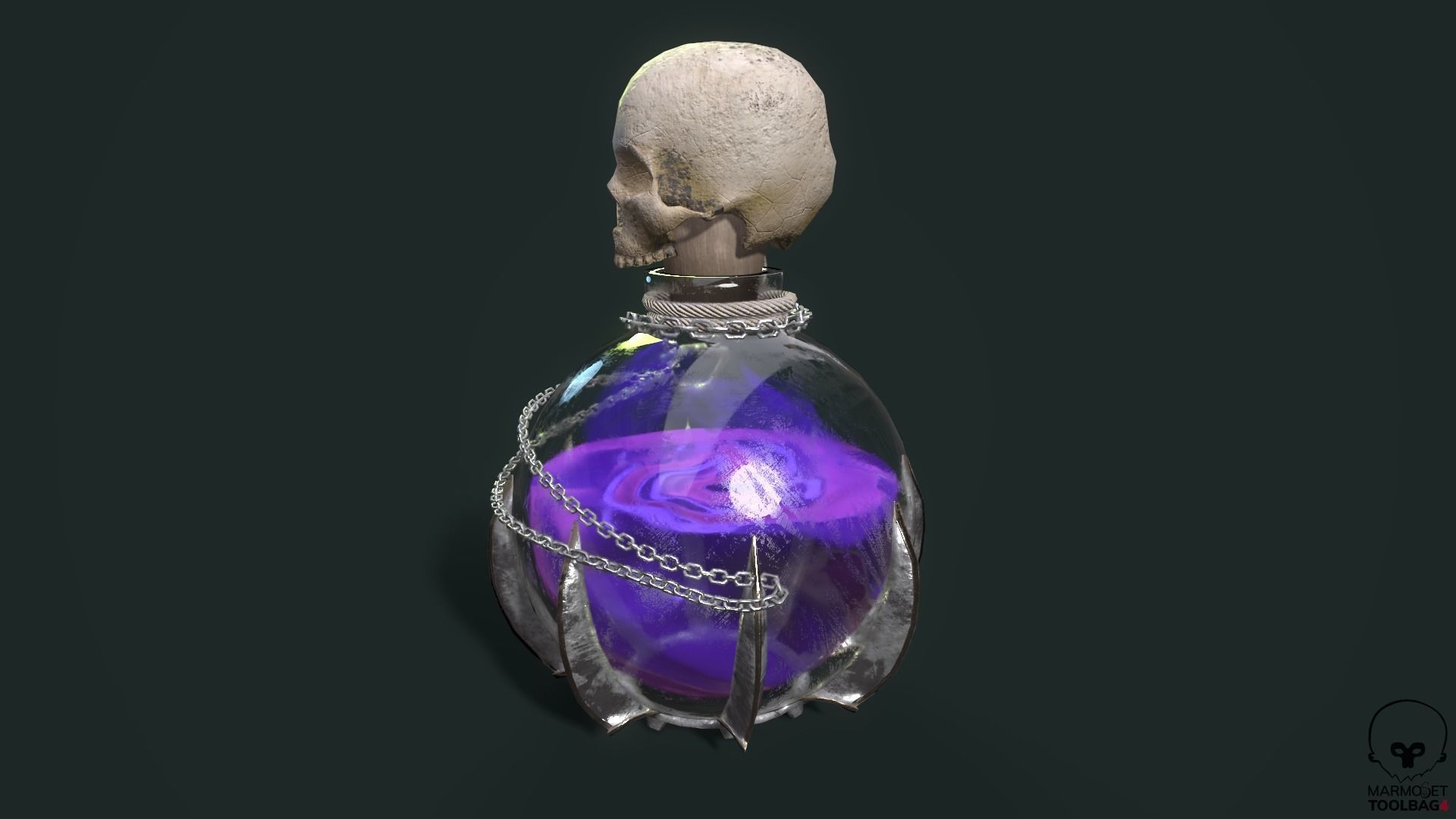 3D model Lowpoly Poison Potion Bottle VR / AR / low-poly | CGTrader