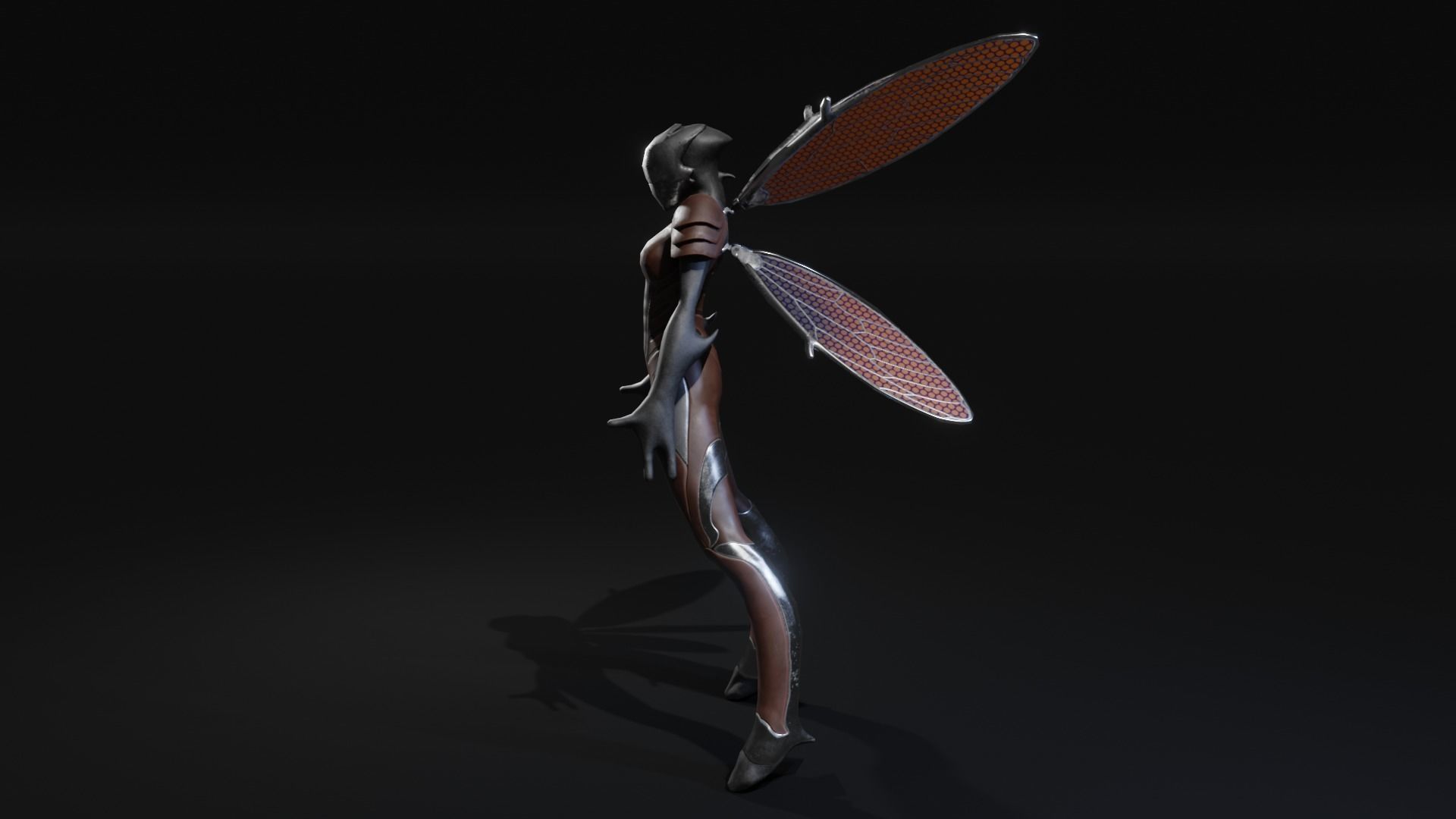 3D model Winged Alien VR / AR / low-poly | CGTrader