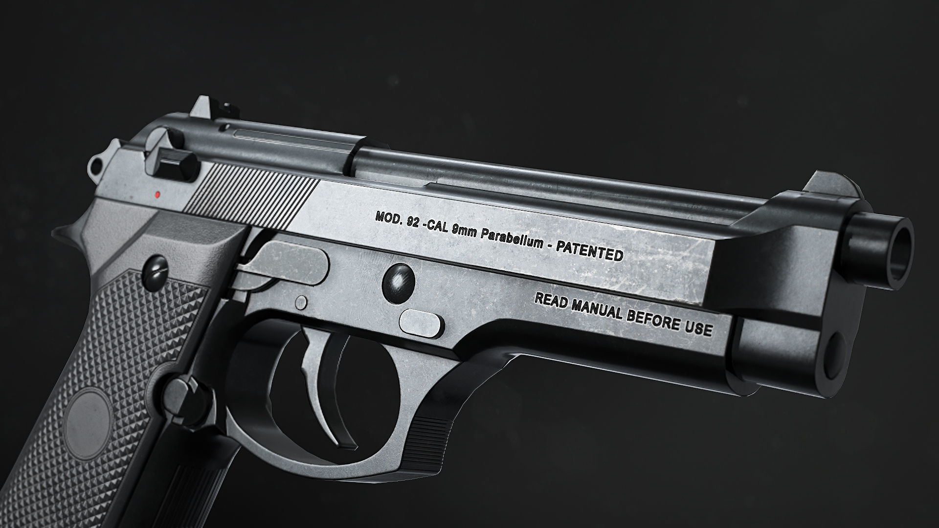 3D model Berreta 92 VR / AR / low-poly | CGTrader