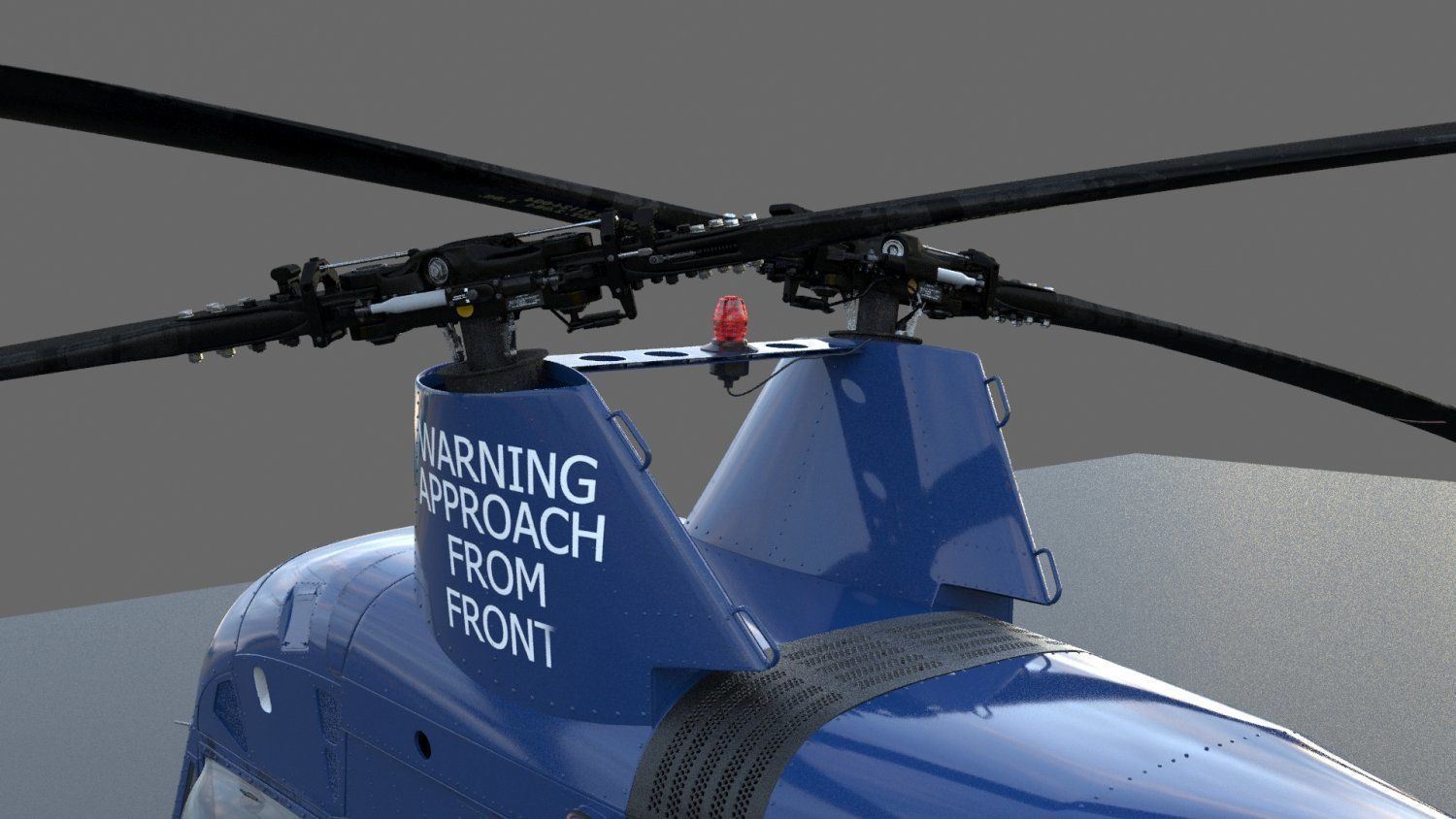 Kaman K-max Helicopter 3D model rigged | CGTrader