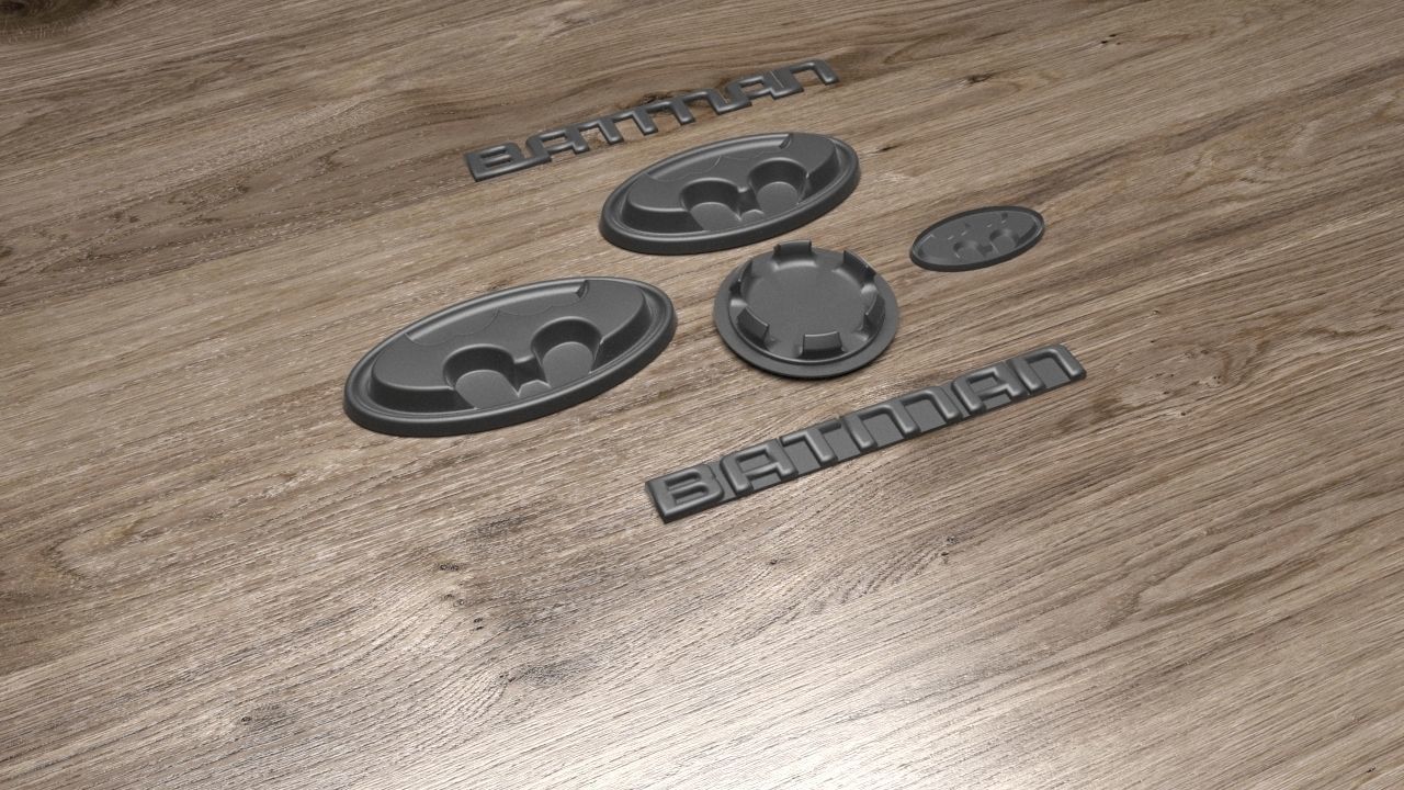 Batman logo for car auto 3D print model 3D model 3D printable | CGTrader