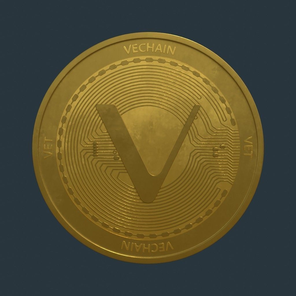Vechain VET - Cryptocurrency Coin 3D model | CGTrader