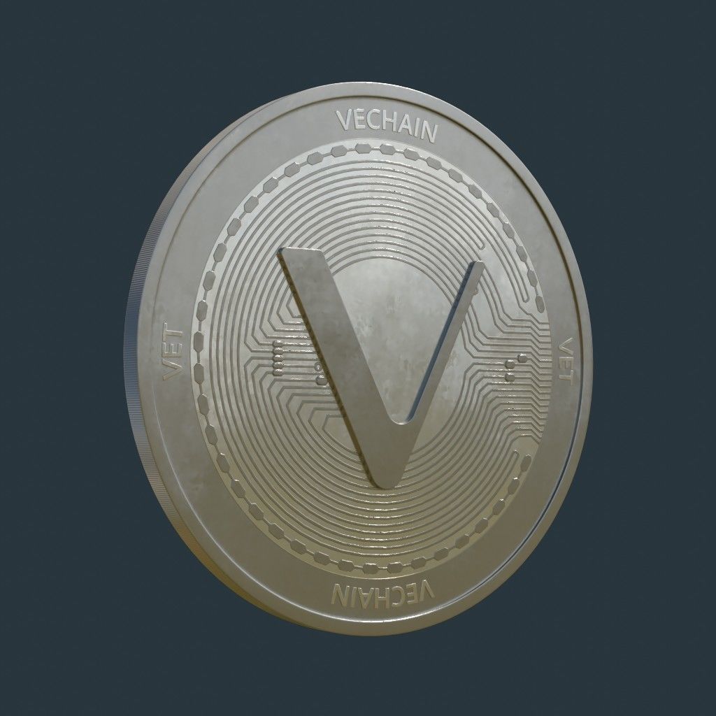 Vechain VET - Cryptocurrency Coin 3D model | CGTrader