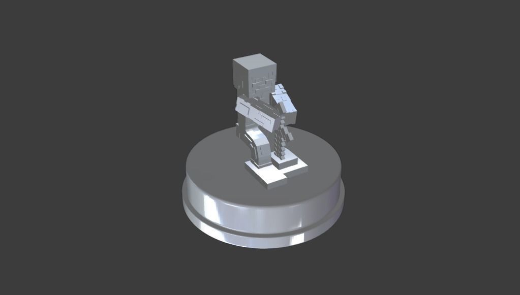 statue minecraft 3D model | CGTrader