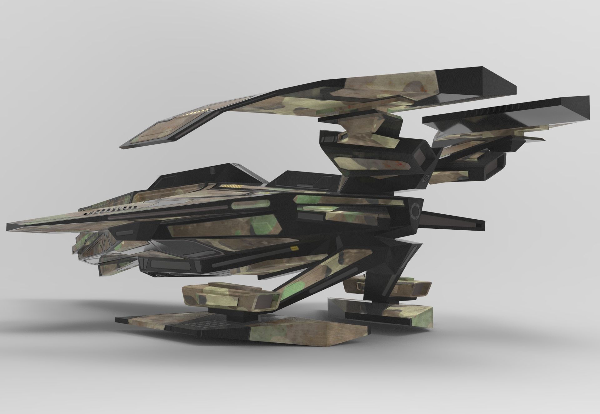 3D model Spaceship M01-V1 VR / AR / low-poly | CGTrader