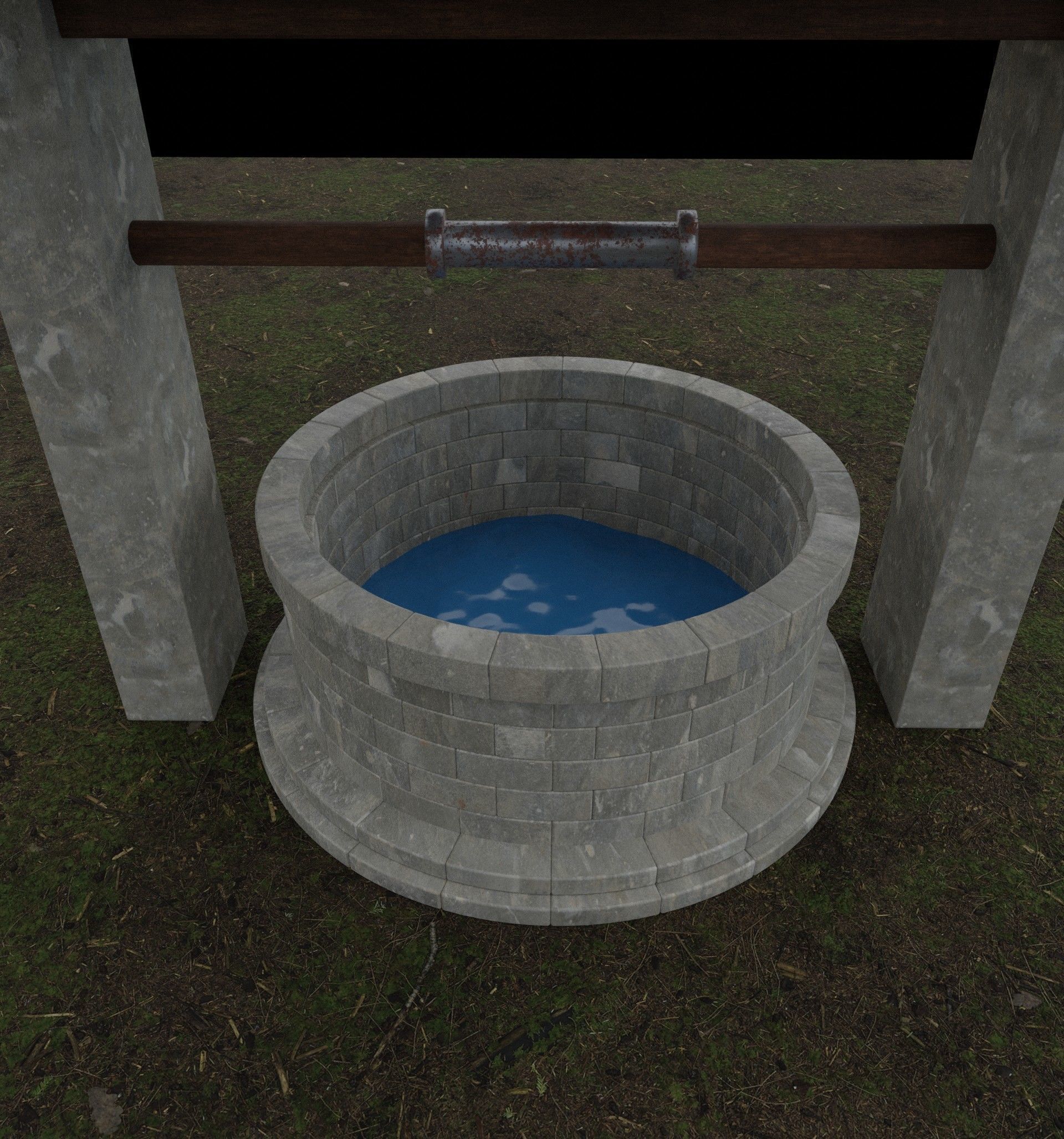 water well 3D model | CGTrader