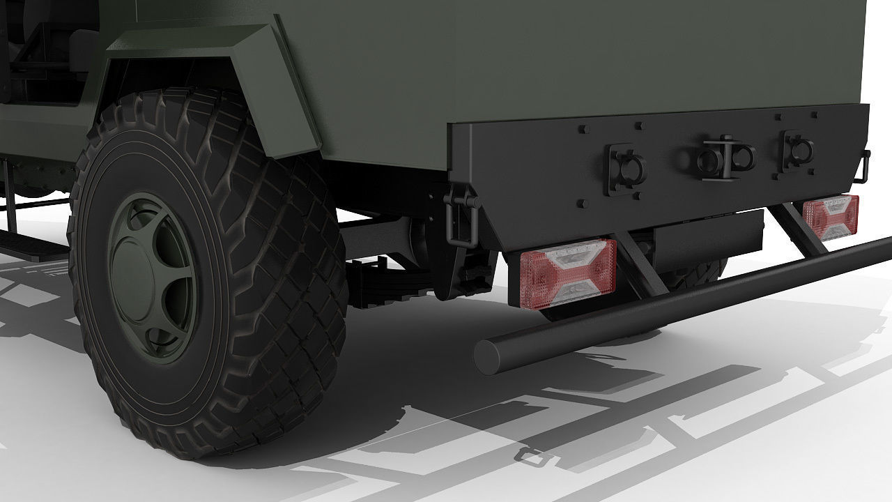 Military vehicle 3D model animated rigged | CGTrader