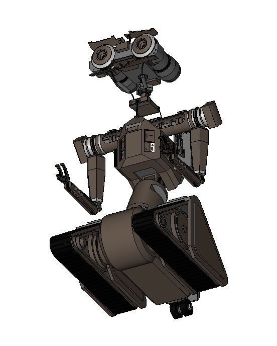 ARC-02-Johnny 5 robot 3D model 3D model animated | CGTrader