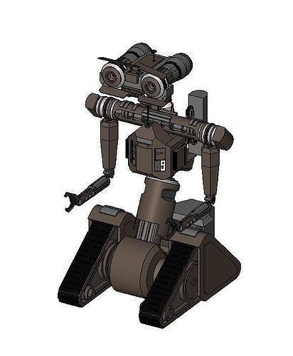 ARC-02-Johnny 5 robot 3D model 3D model animated | CGTrader