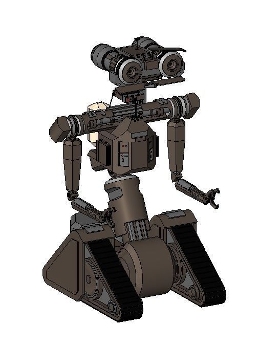 ARC-02-Johnny 5 robot 3D model 3D model animated | CGTrader