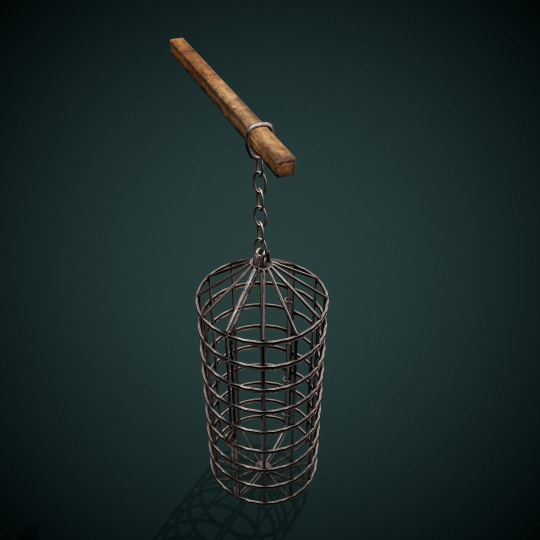 3D model Medieval dungeon torture devices - Stocks - Rack PBR Low poly ...