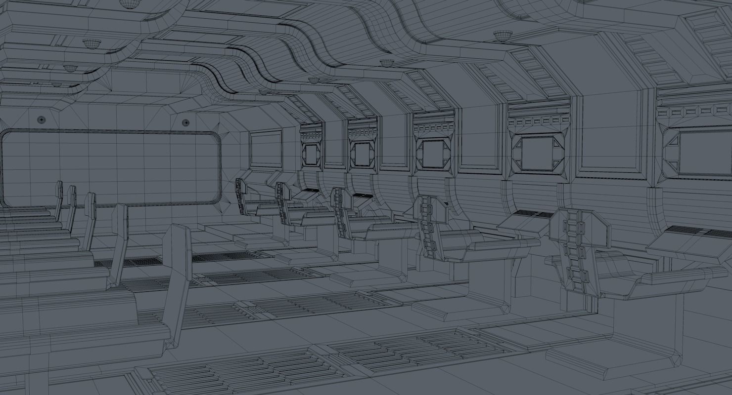 Spaceship Interior 3D model | CGTrader