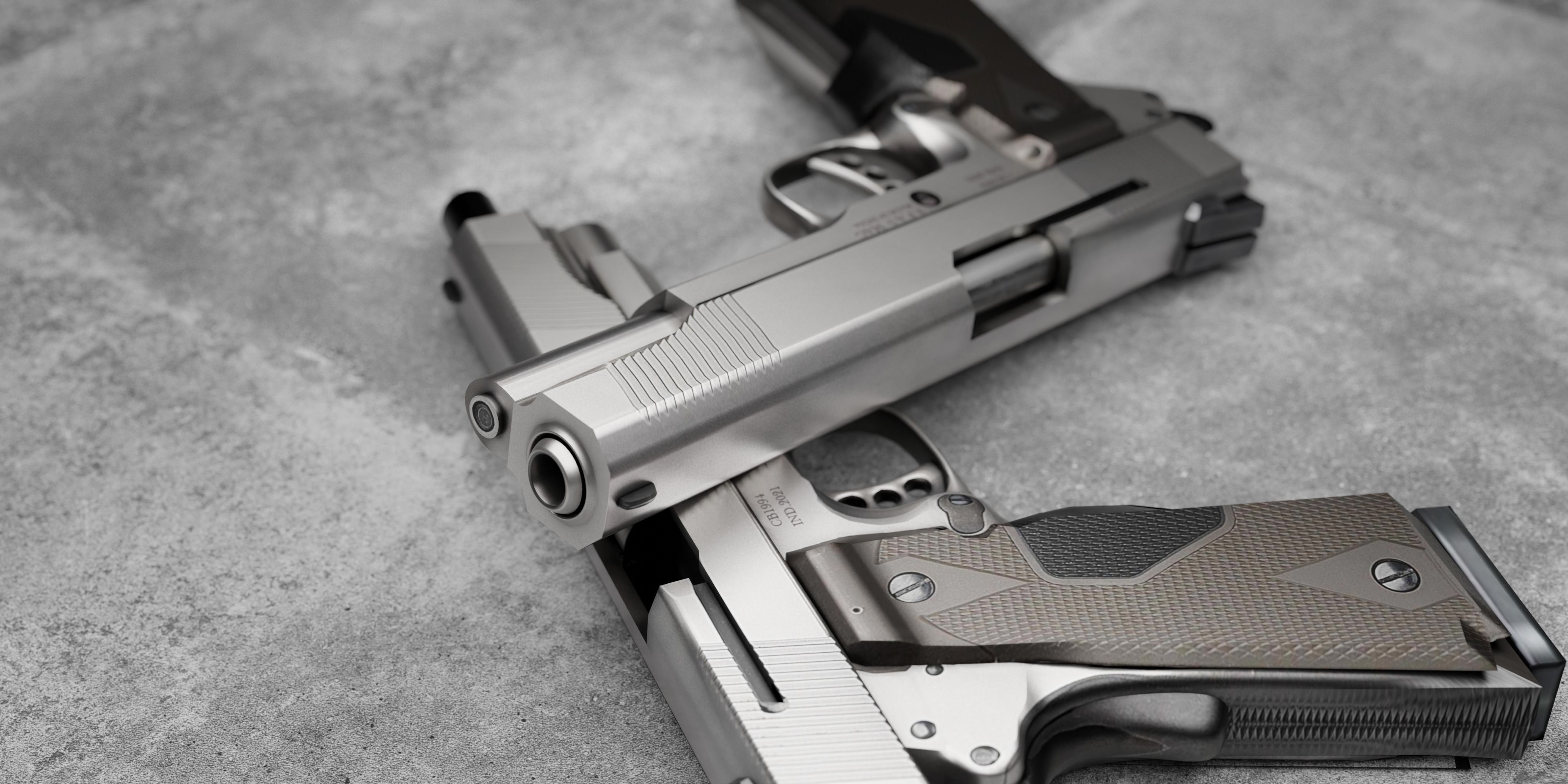 Best Realistic Pistol Gun 3D model animated | CGTrader