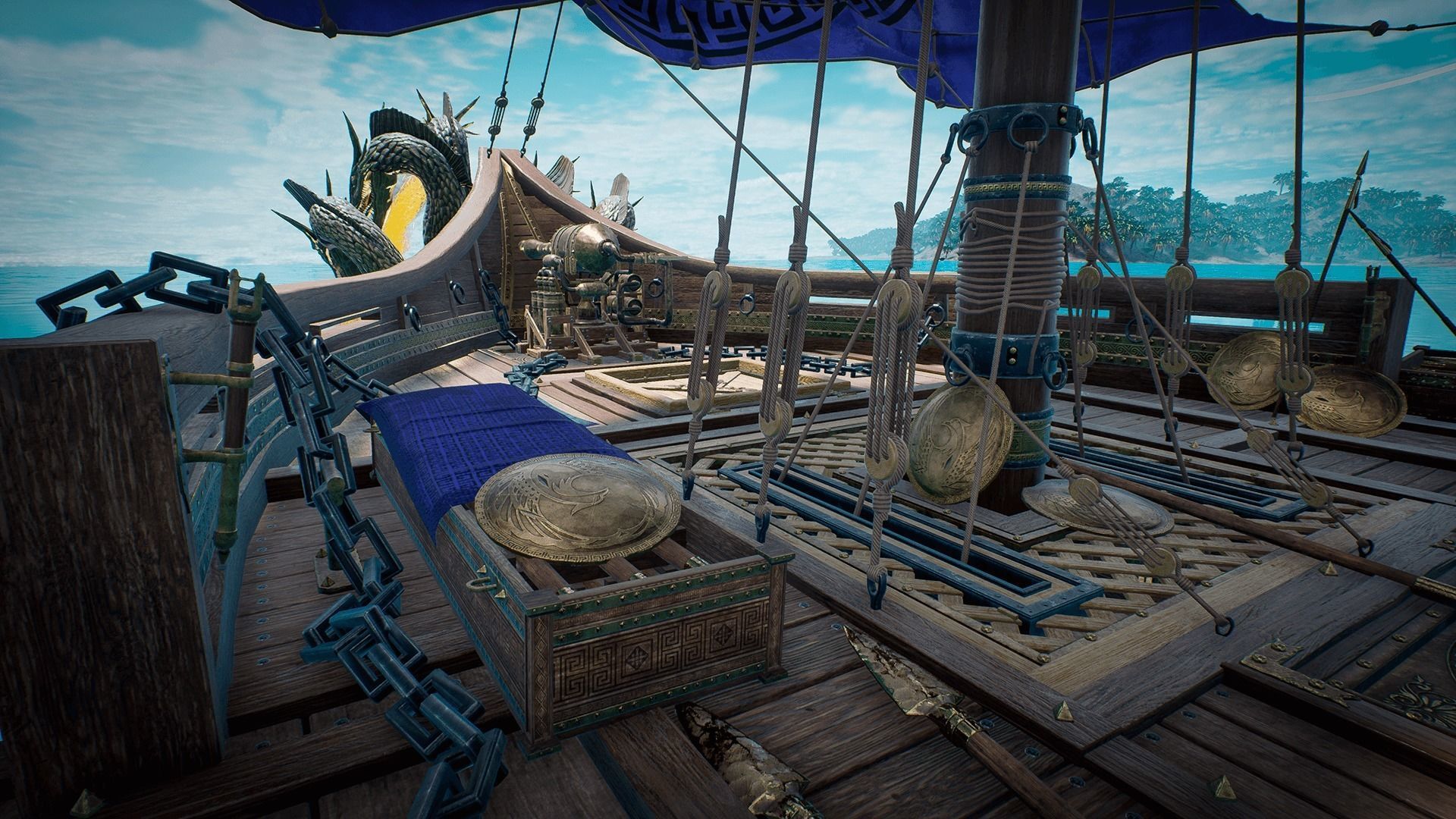 3D model Antique Ship Trireme with interior VR / AR / low-poly | CGTrader