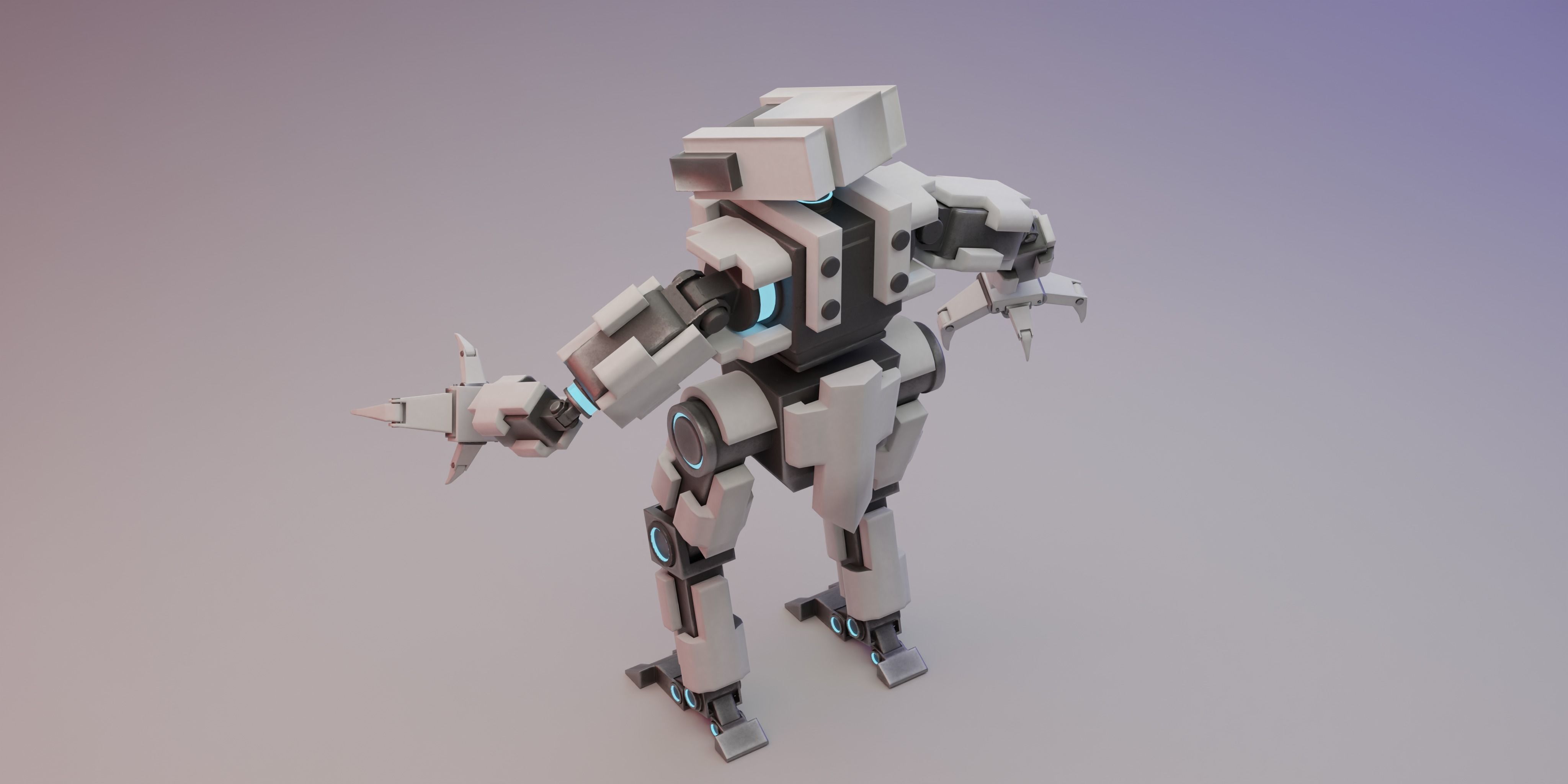 3D model Stylized Robot VR / AR / low-poly | CGTrader