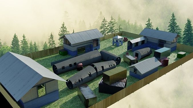 Scrapyard Environment 3D model | CGTrader