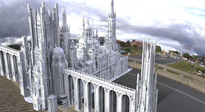 Fantasy epic royal place structure extended 3D model | CGTrader