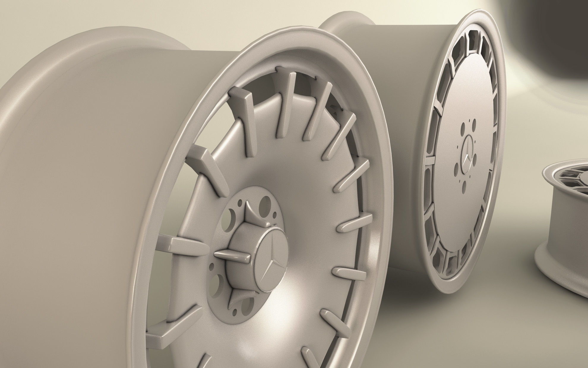 Mercedes Benz Classic Wheels Collection 3D model | CGTrader
