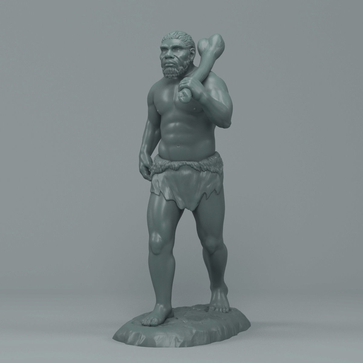 Neanderthal man 3D model 3D printable | CGTrader