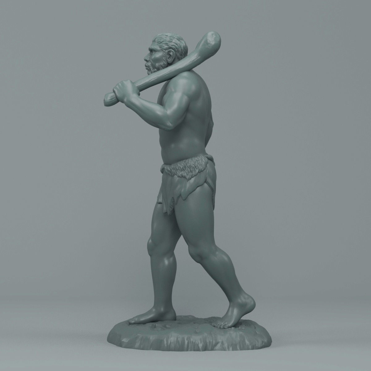 Neanderthal man 3D model 3D printable | CGTrader