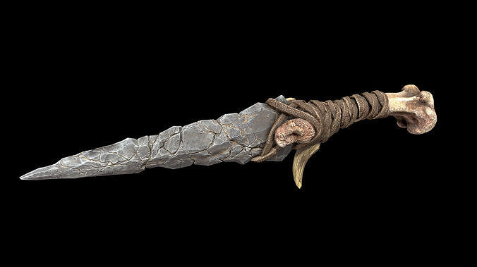 3D model Stone Dagger VR / AR / low-poly | CGTrader