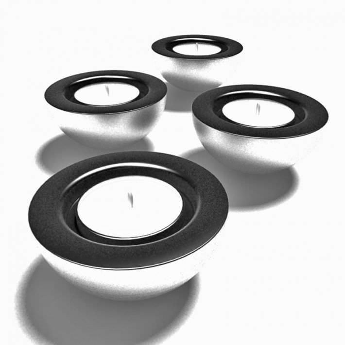 Modern Candle Holder 3D model | CGTrader
