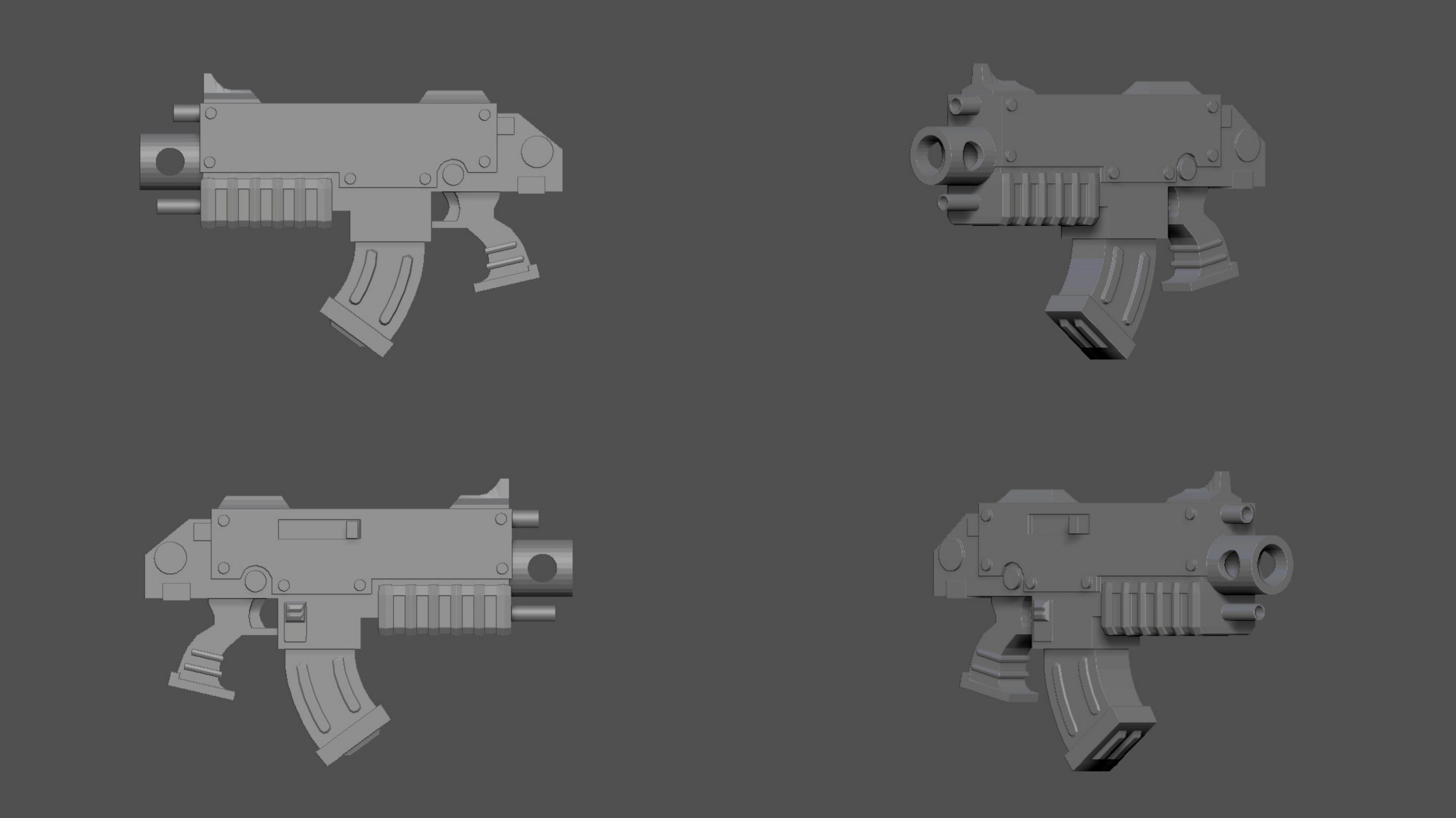 3D model Space Marine Bolter VR / AR / low-poly | CGTrader