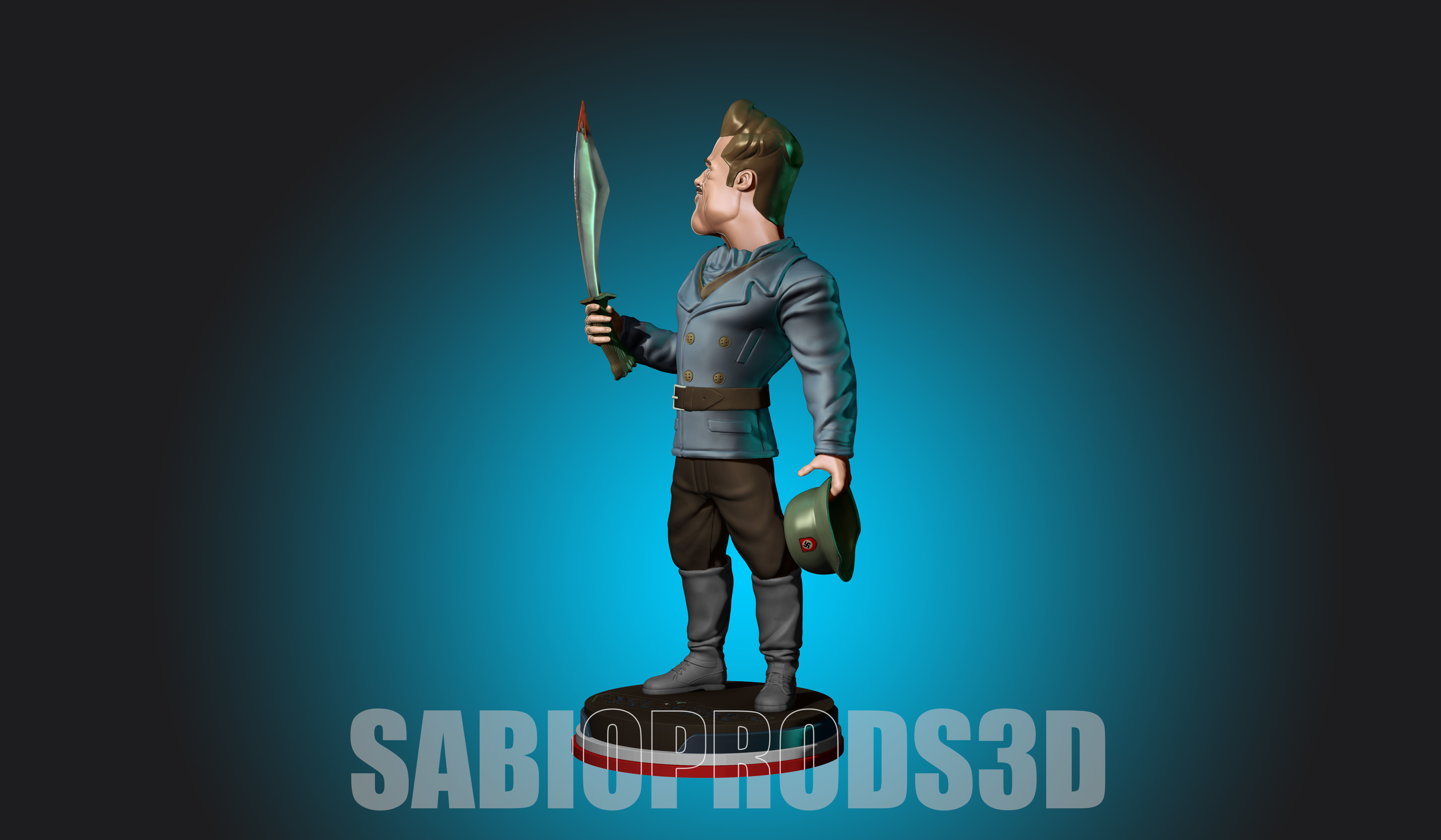 ALDO RAINE BRAD PITT INGLORIOUS BASTERDS sabioprods3d 3D model 3D ...