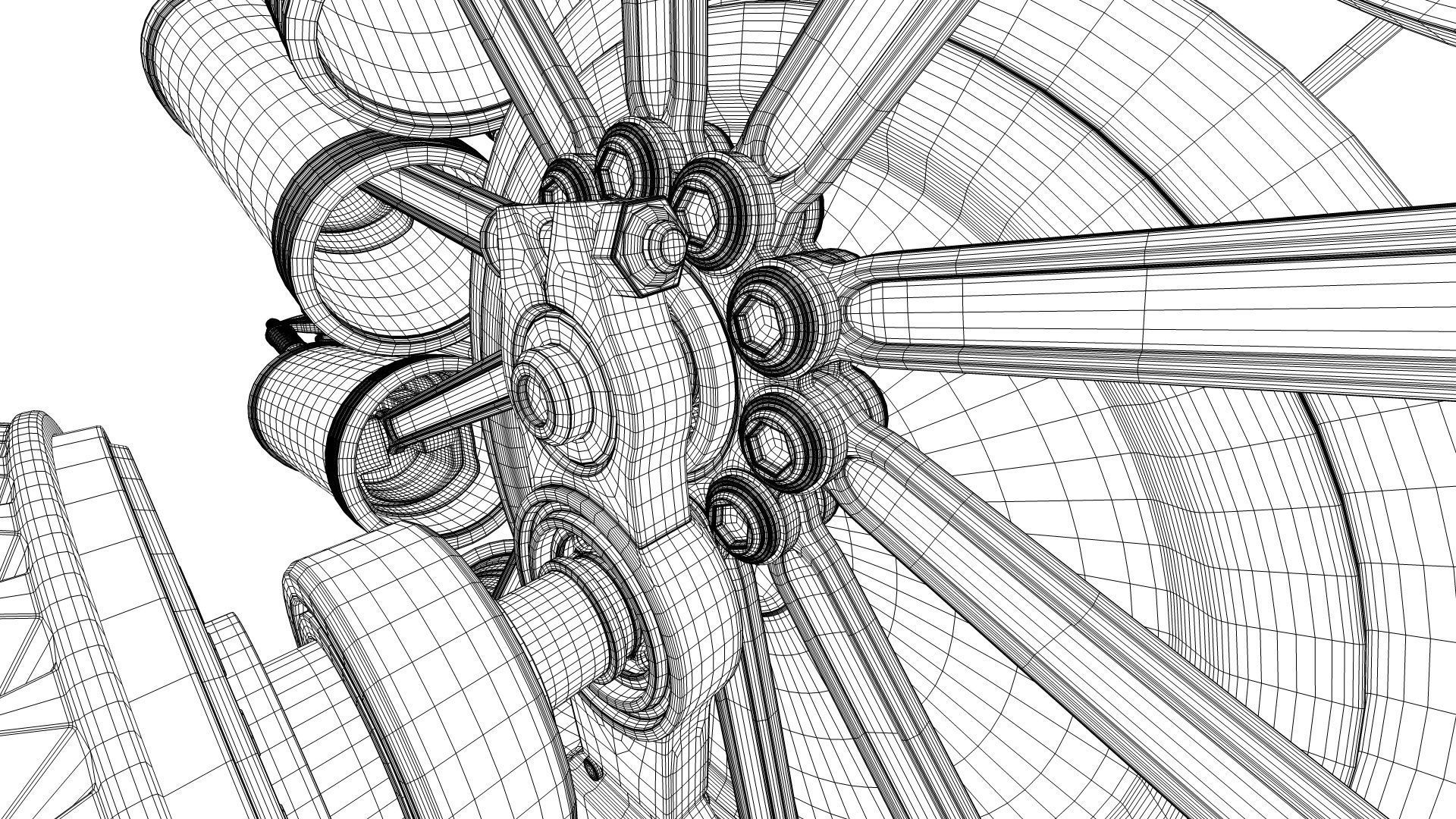 AirCraft Engine 3D model animated rigged | CGTrader