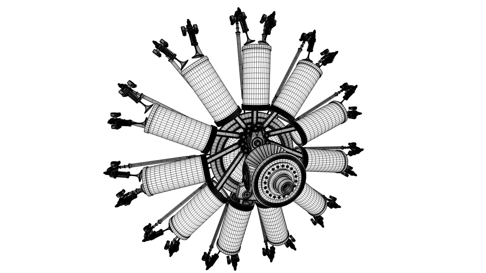 AirCraft Engine 3D model animated rigged | CGTrader