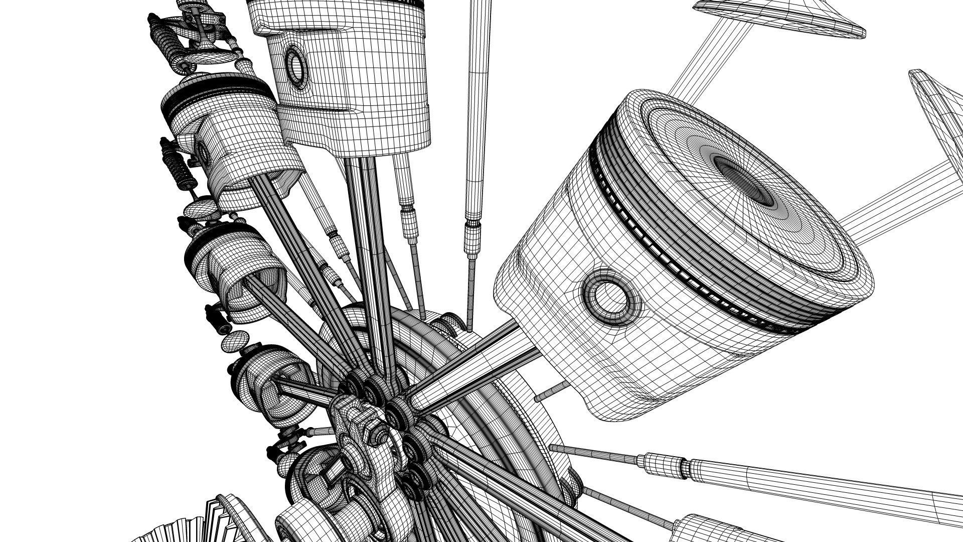 AirCraft Engine 3D model animated rigged | CGTrader