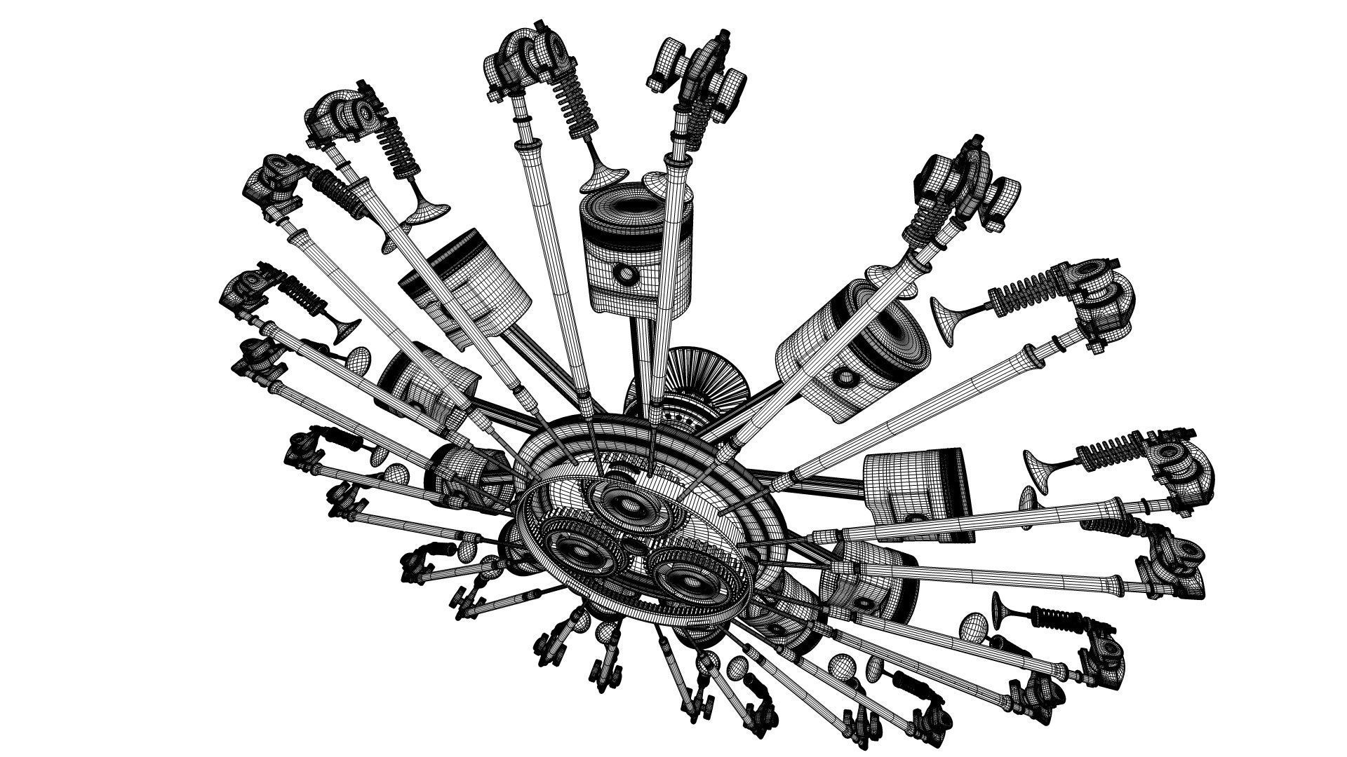 AirCraft Engine 3D model animated rigged | CGTrader