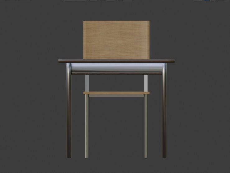 basic school bench free VR / AR / low-poly 3D model | CGTrader