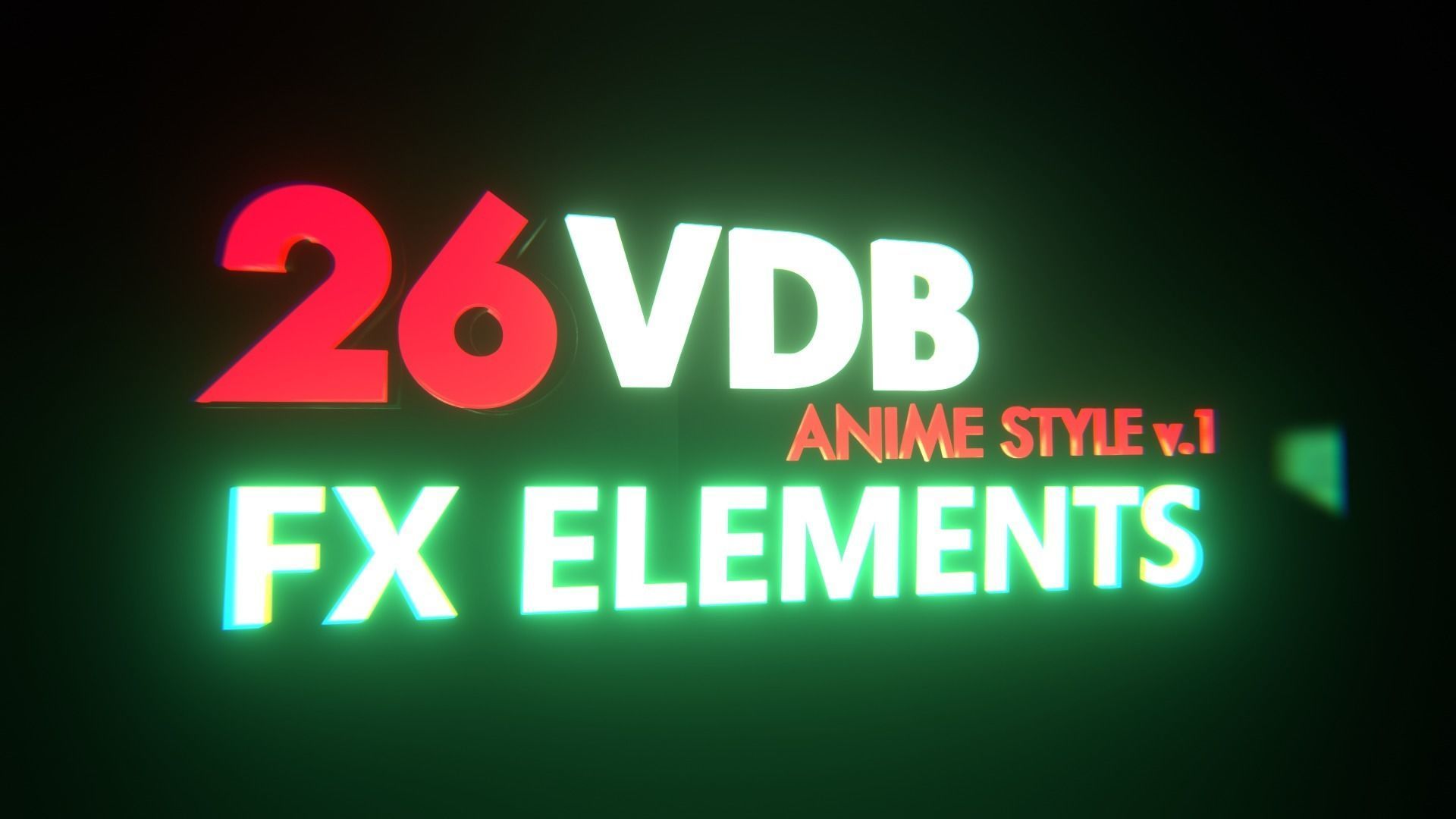 26 VDB FX ELEMENT ANIME STYLE v1 3D model animated | CGTrader