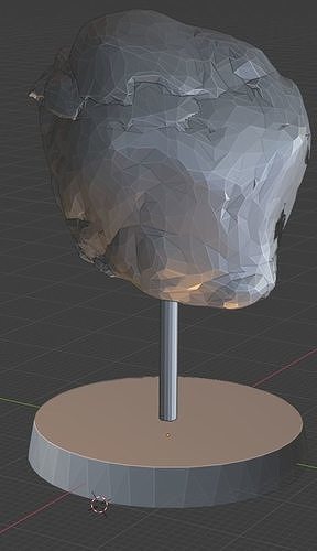 floating rock on base free 3D model 3D printable | CGTrader