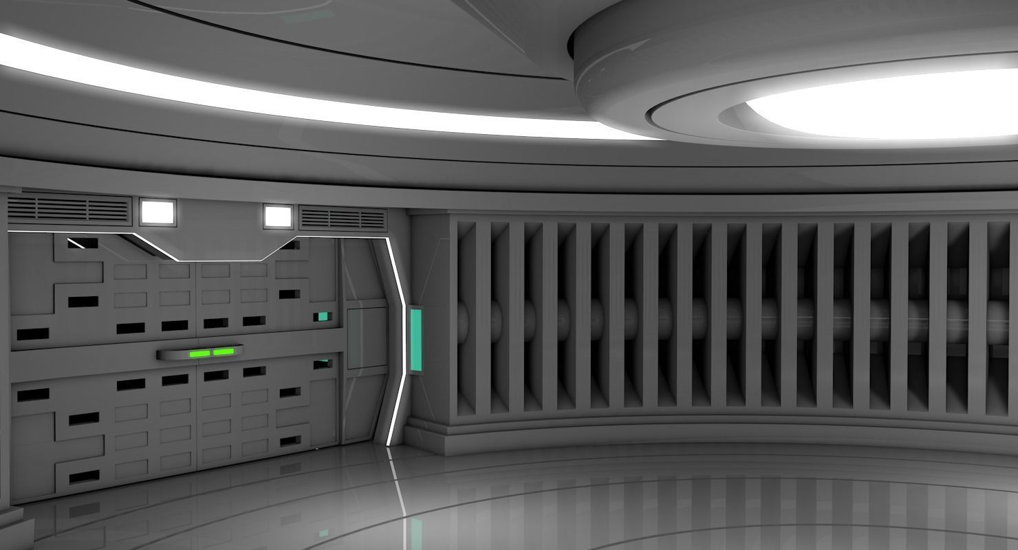 Spaceship Room 3D model | CGTrader