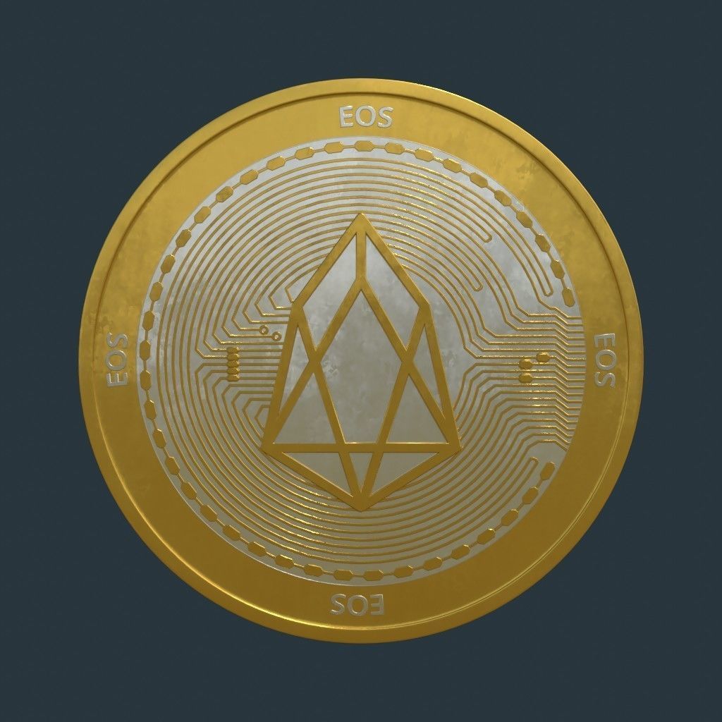 Eos EOS - Cryptocurrency Coin 3D model | CGTrader