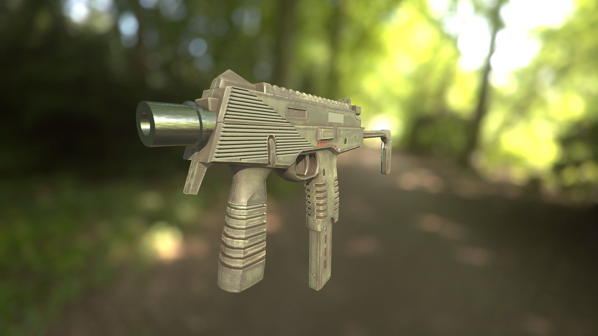 3D model MP 9 with rig VR / AR / low-poly | CGTrader