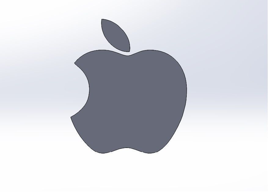 Apple Logo 3D model 3D printable | CGTrader