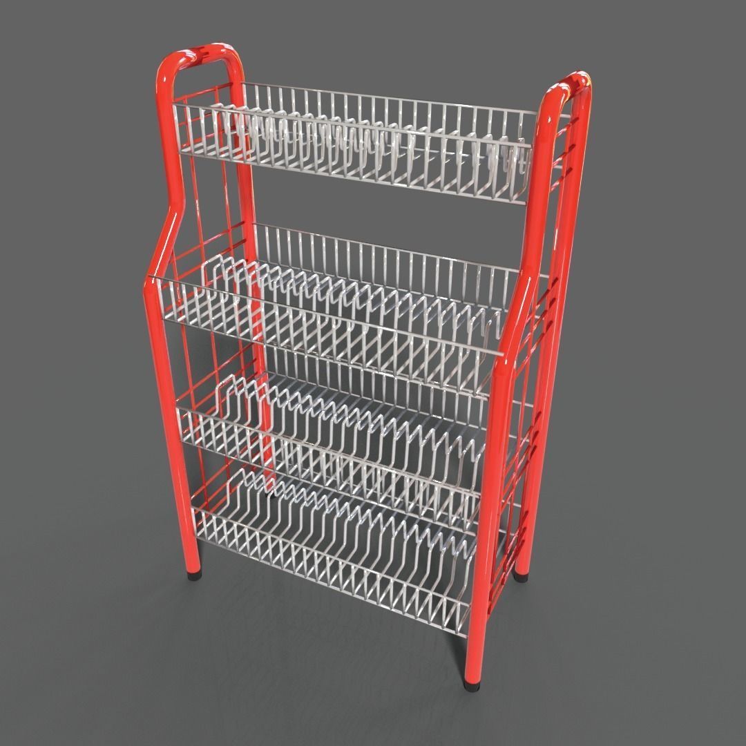 3D model Kitchen Rack - Rak Dapur VR / AR / low-poly | CGTrader