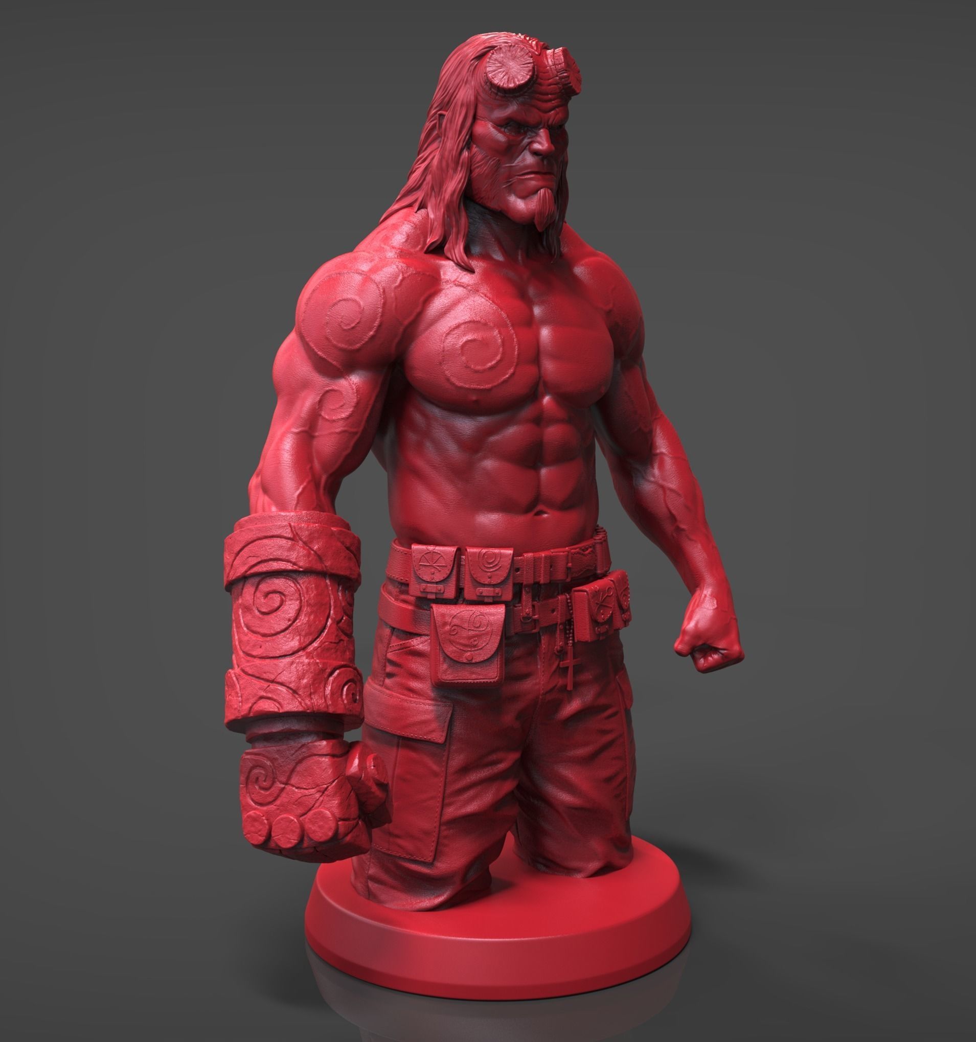 Hellboy 3D Print 3D model 3D printable | CGTrader