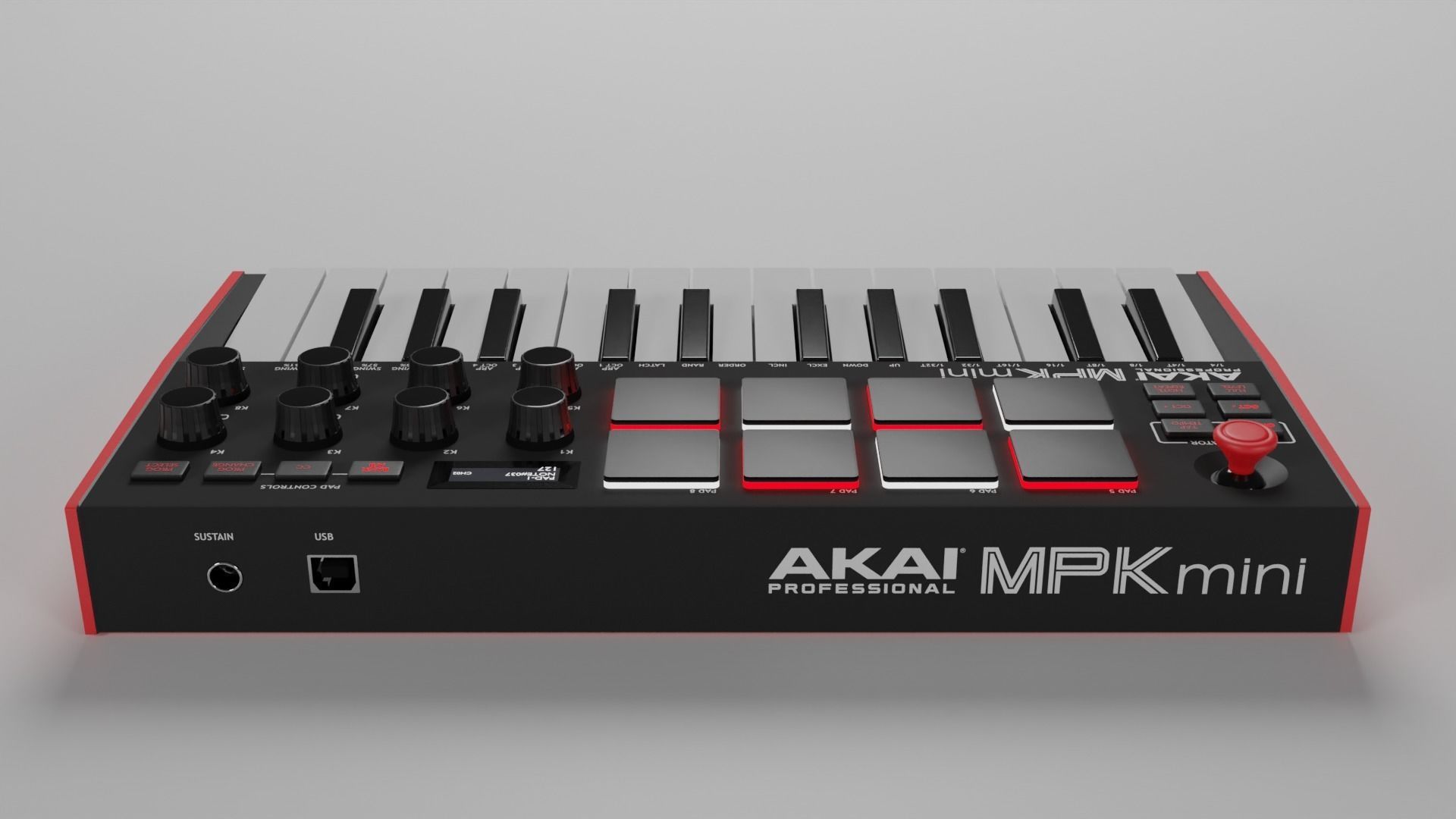 3D model Akai MPK mini MK3 VR / AR / low-poly | CGTrader