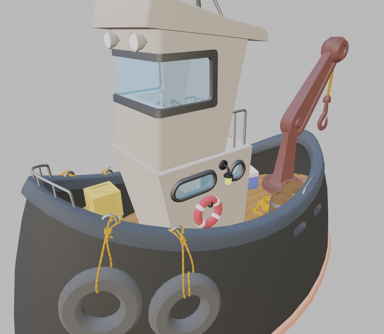 3D model stylized fishing boat VR / AR / low-poly | CGTrader