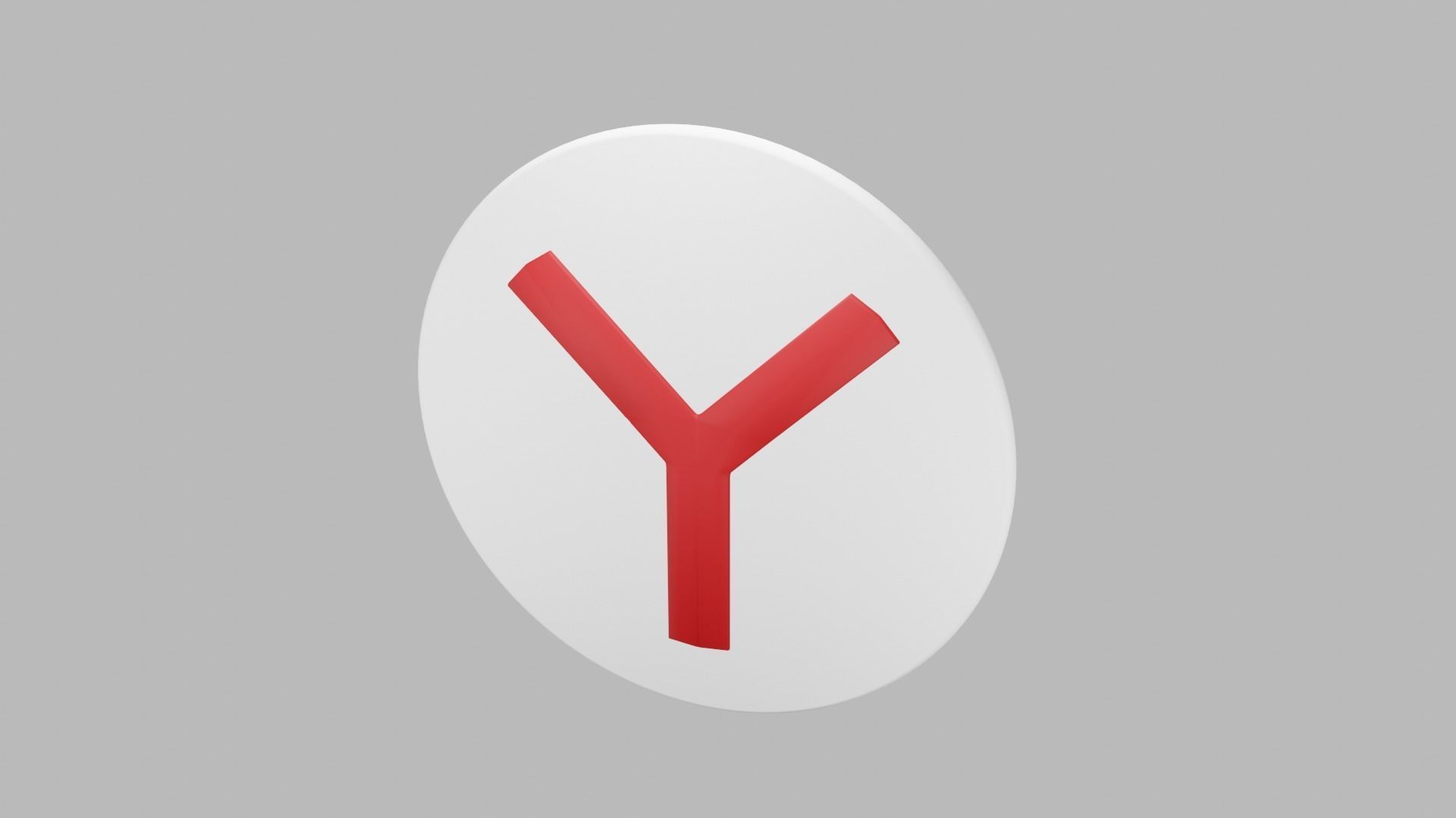 Yandex 3D logo 3D model | CGTrader
