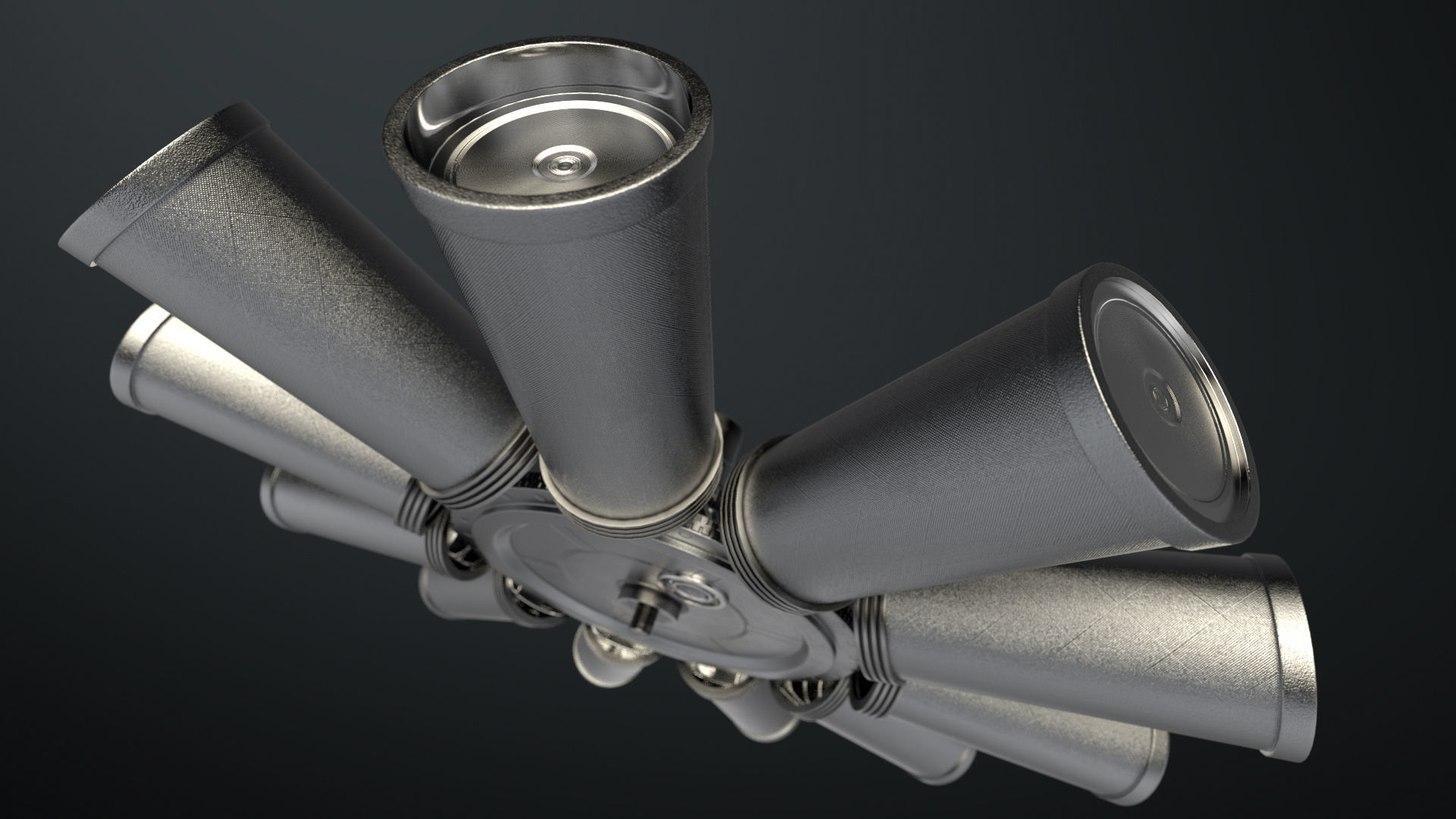 Aircraft Engine 3D model animated rigged | CGTrader