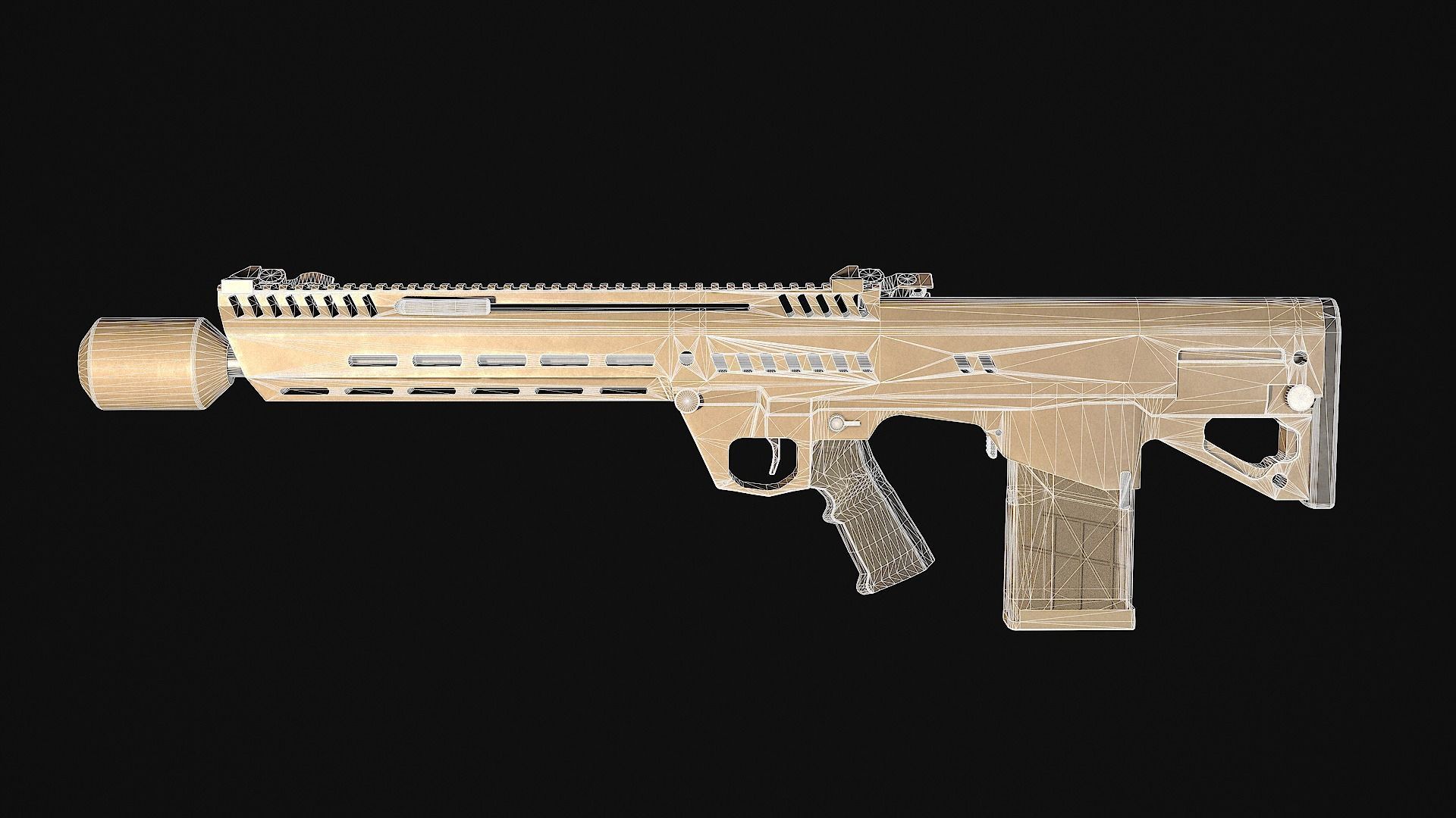 3D model RM227 Assault Rifle VR / AR / low-poly | CGTrader