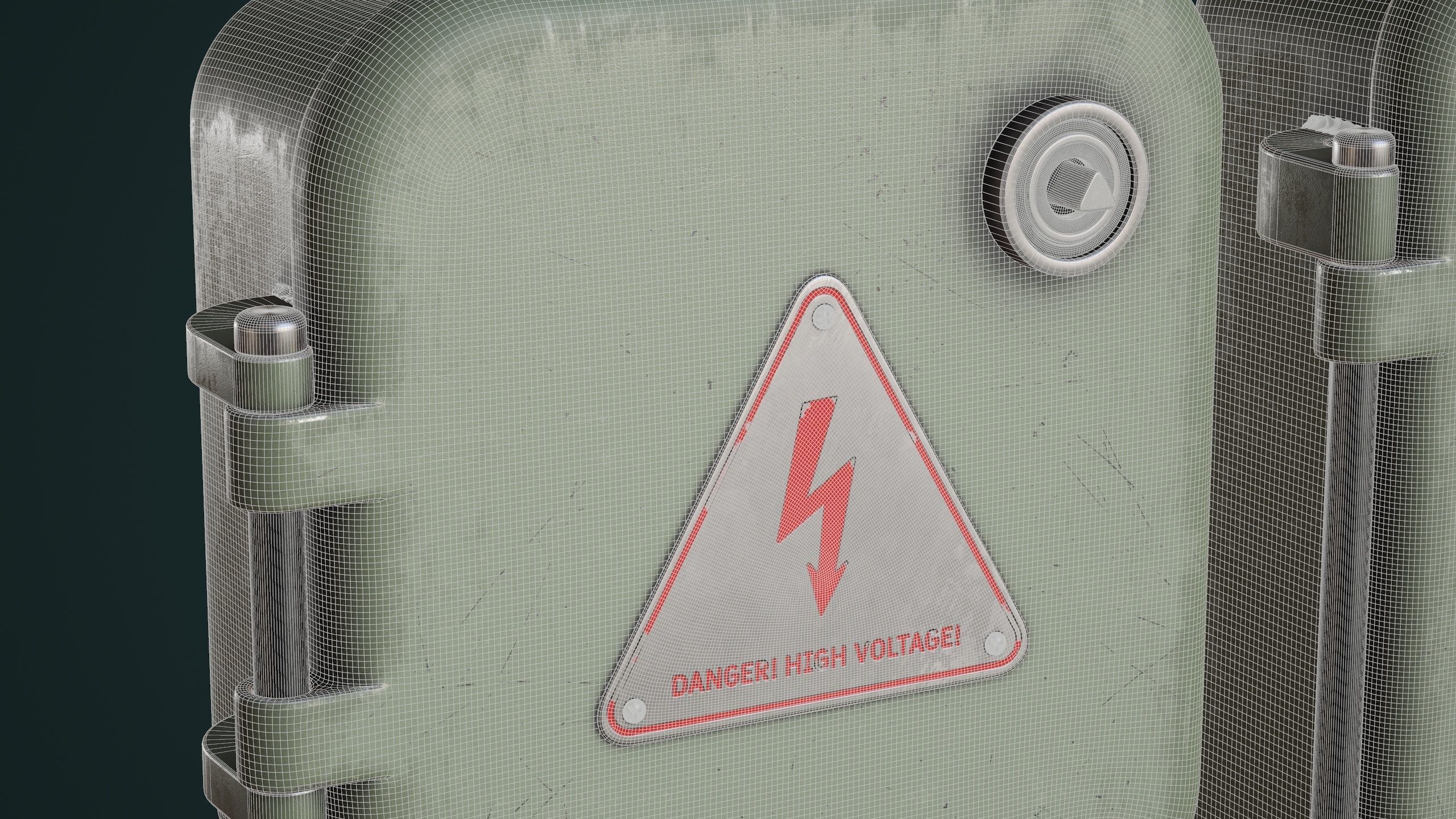 Closed electrical panel 3D model | CGTrader