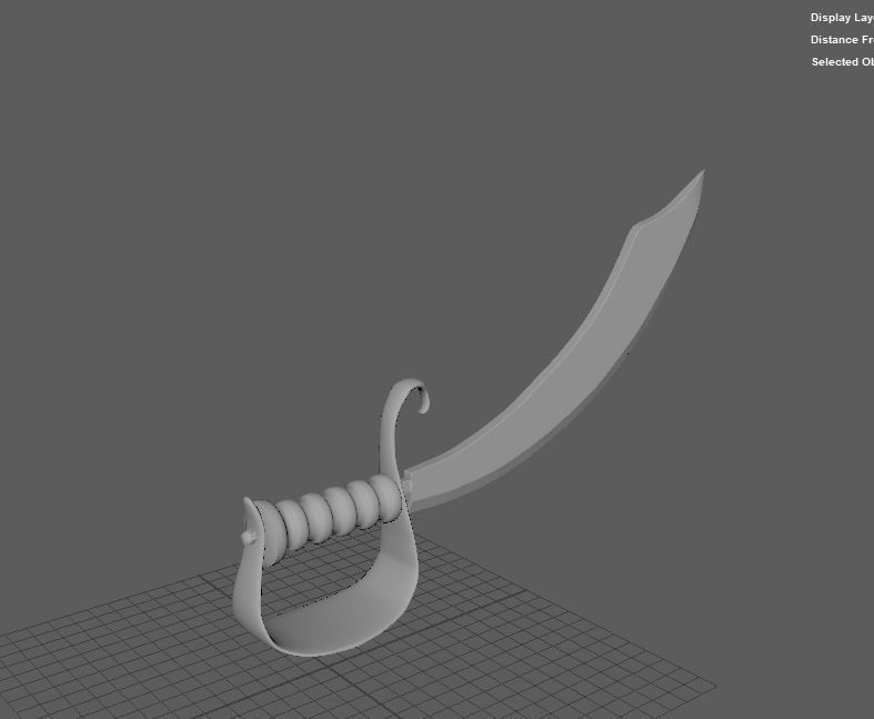 Pirate Sword 3D model | CGTrader